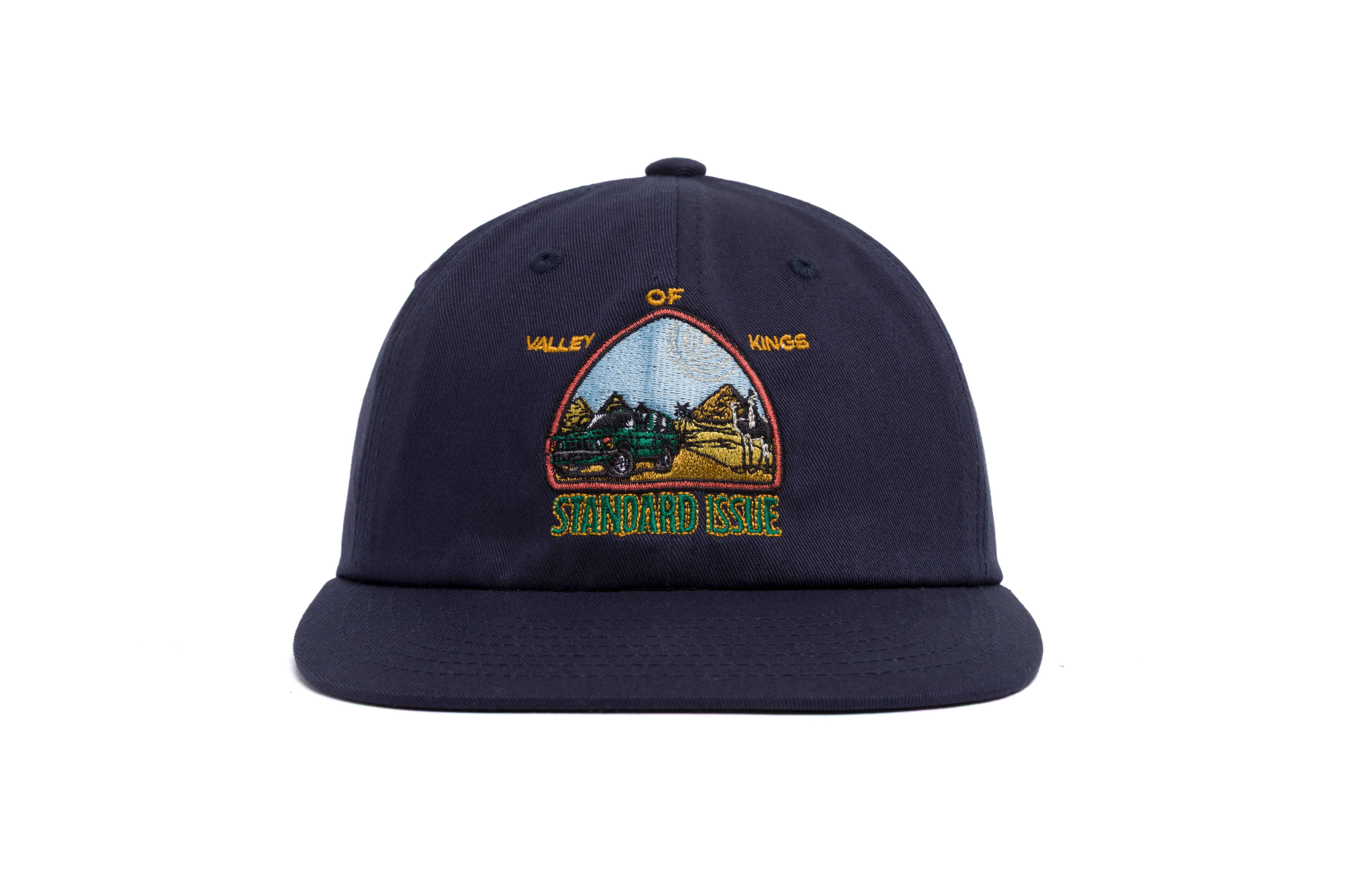 Valley of Kings Navy Strap Back Hat – STANDARD ISSUE TEES